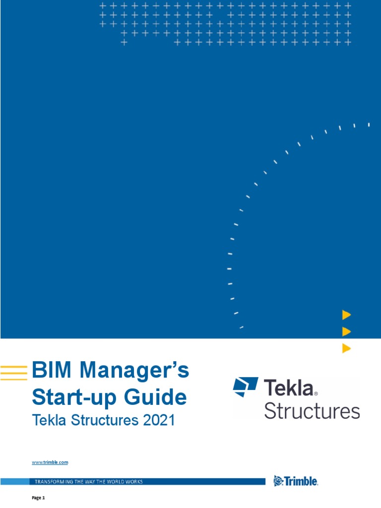 Bim Managers Start Up Guide For Tekla Structures 2021 | PDF | Installation (Computer Programs ...