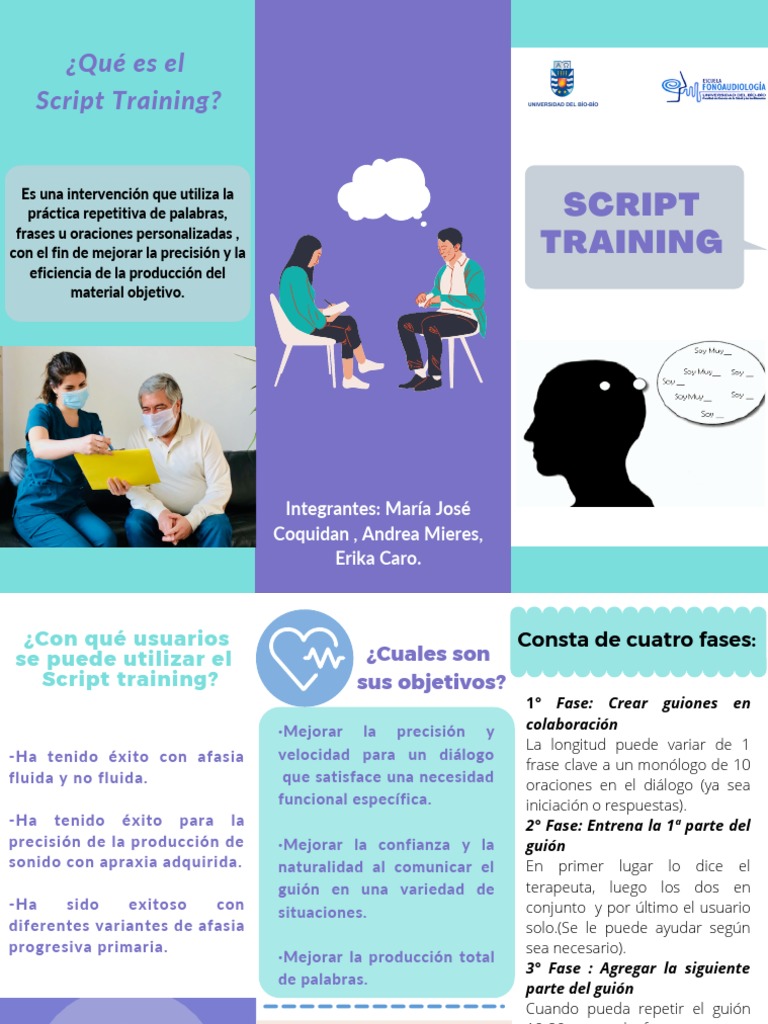Triptico Script Training | PDF | Afasia