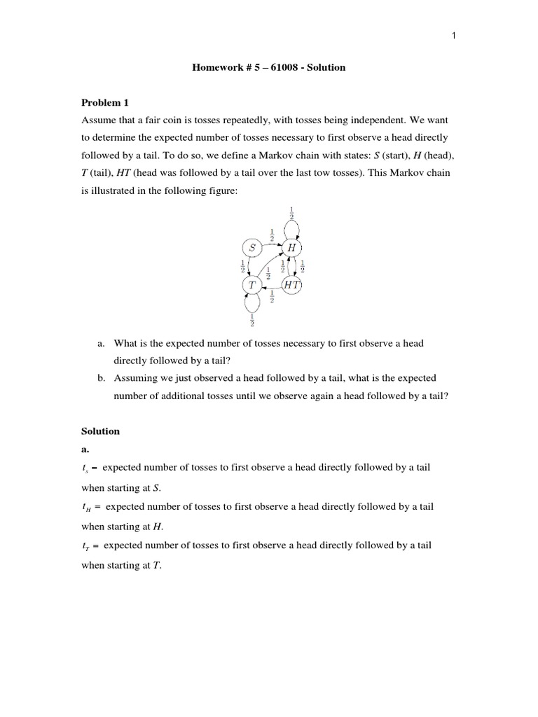 HW 5 - Solution | PDF | Expected Value | Applied Mathematics