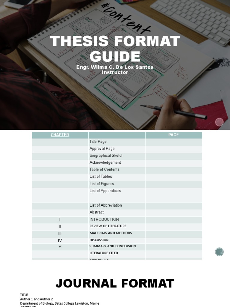 thesis format guide | PDF