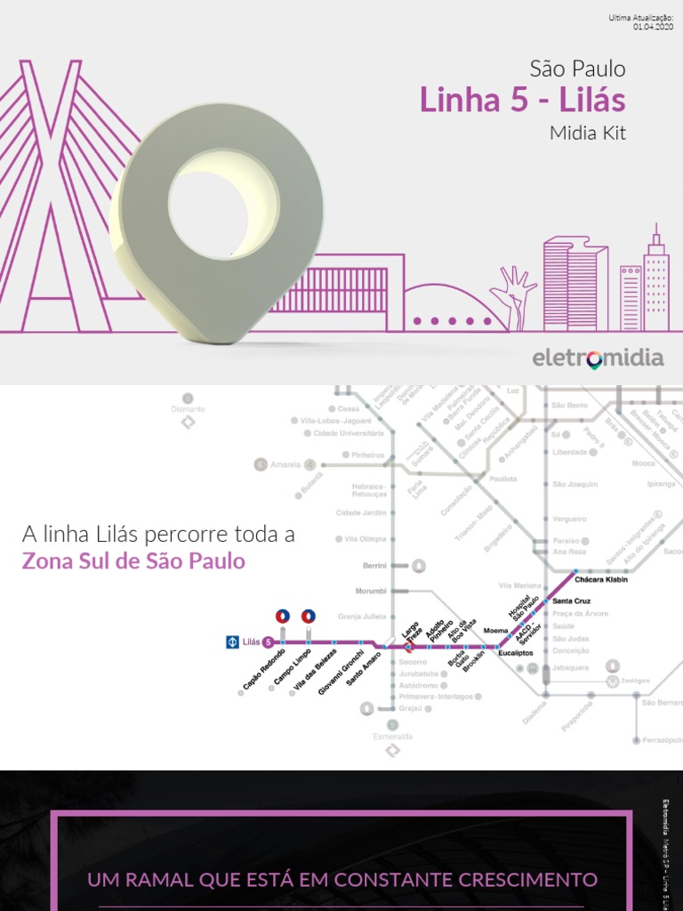 Eletromidia Midia Kit - Linha 5 Lilás - 2020 | PDF | Metropolitano ...