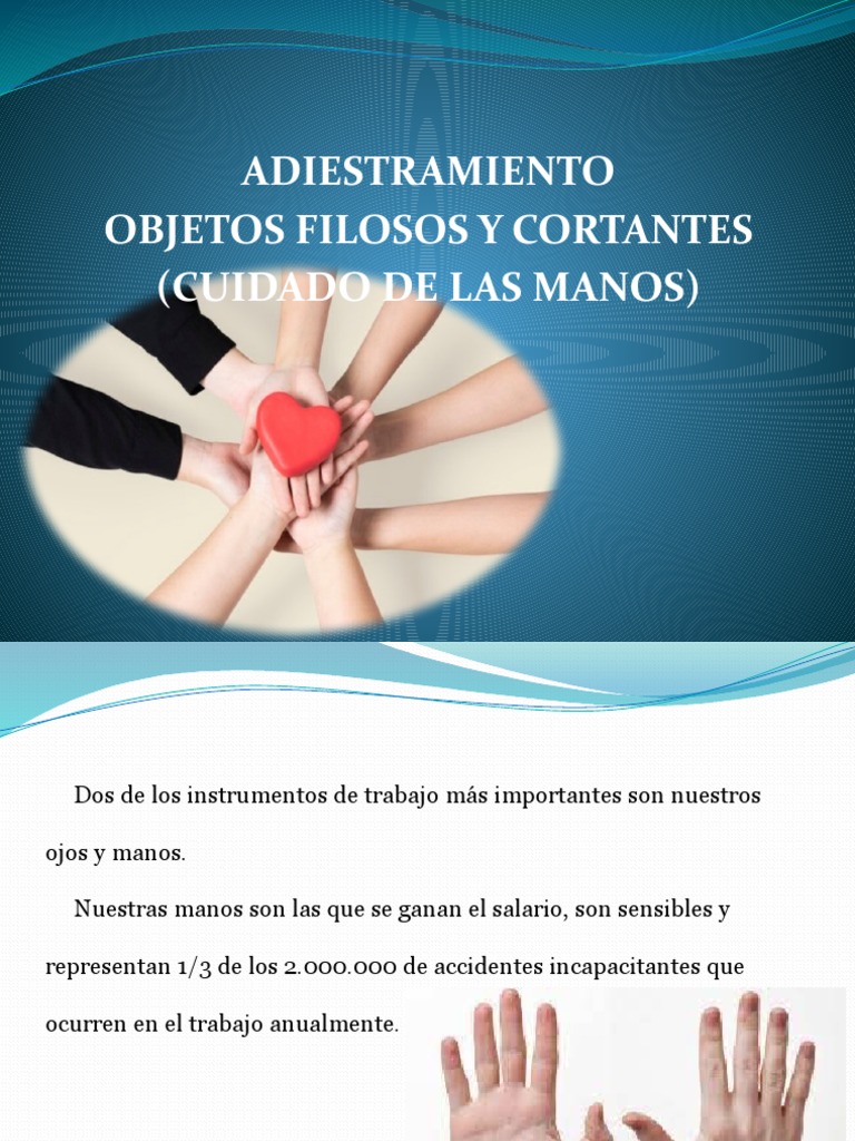 Cuidado de Manos con Objetos Cortantes | PDF