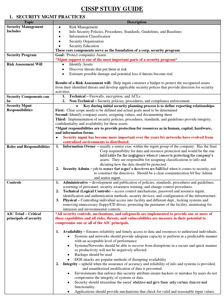 CISSP Study Guide | PDF | Vulnerability (Computing) | Password