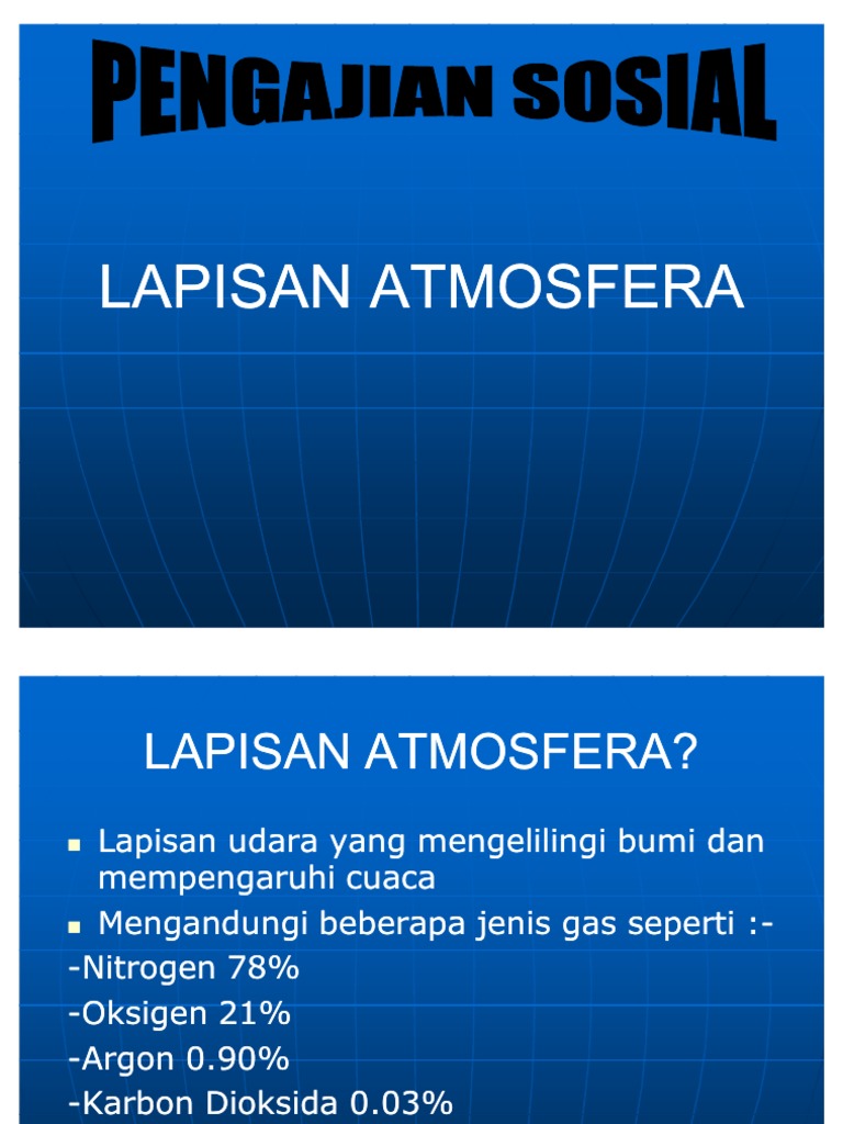 Lapisan Atmosfera | PDF