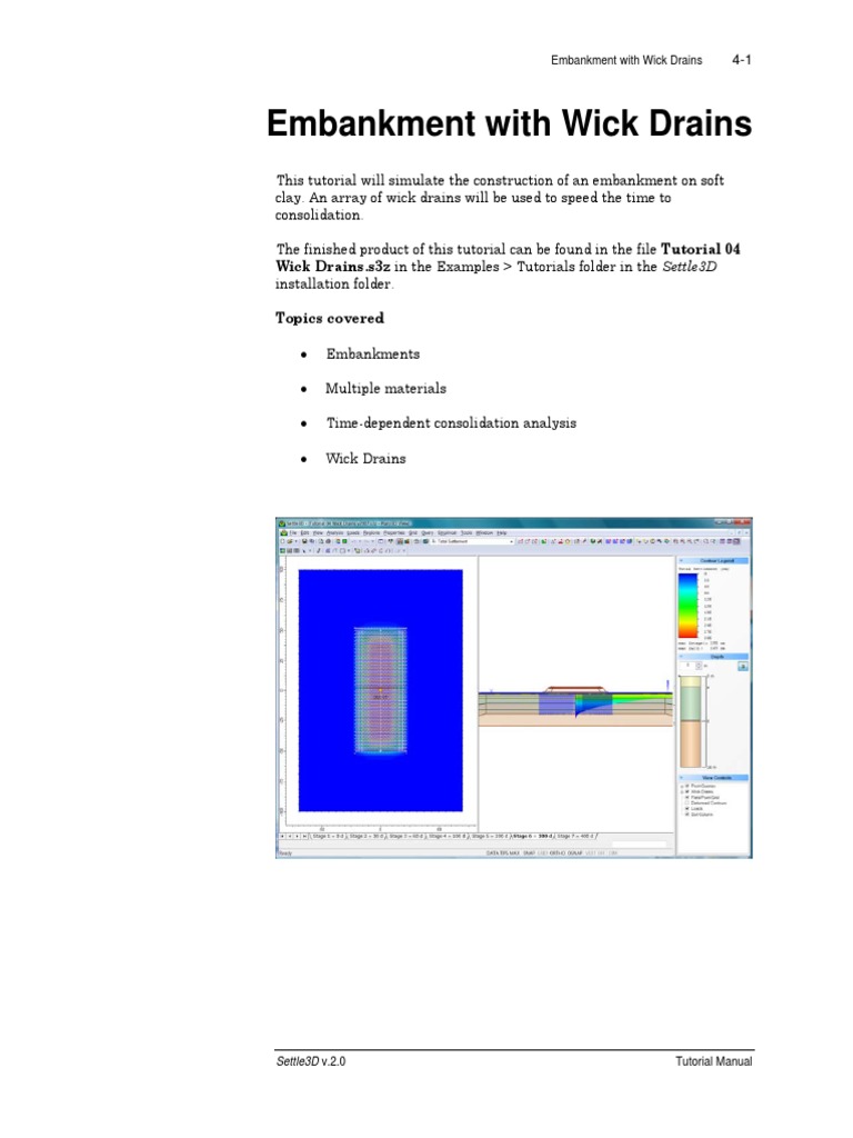 Tutorial 04 Wick Drains | Download Free PDF | Earth Sciences Tutorial 04 Wick Drains | Download Free PDF | Earth Sciences