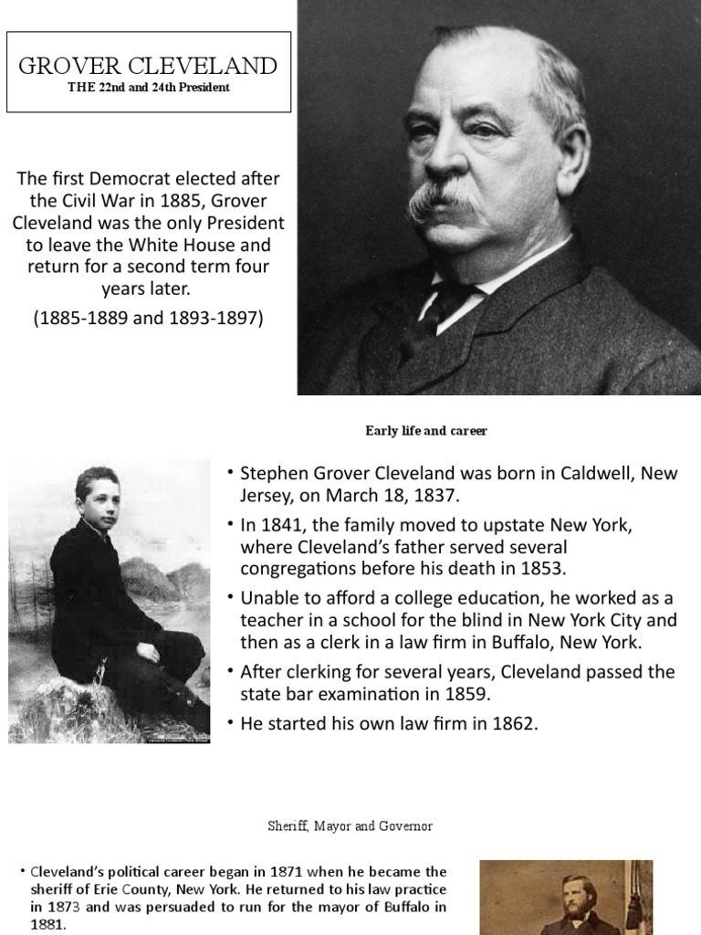 Grover Cleveland | PDF | Politics Of The United States | American ...