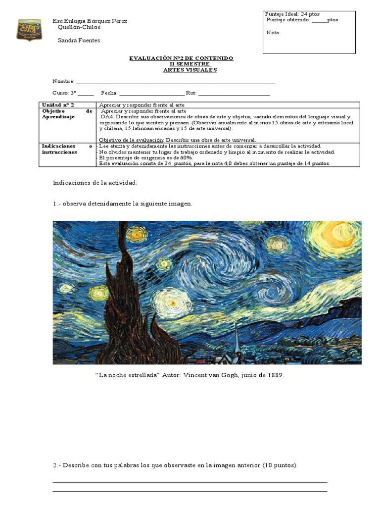 3° Guía 2 - Artes 2do S. | PDF