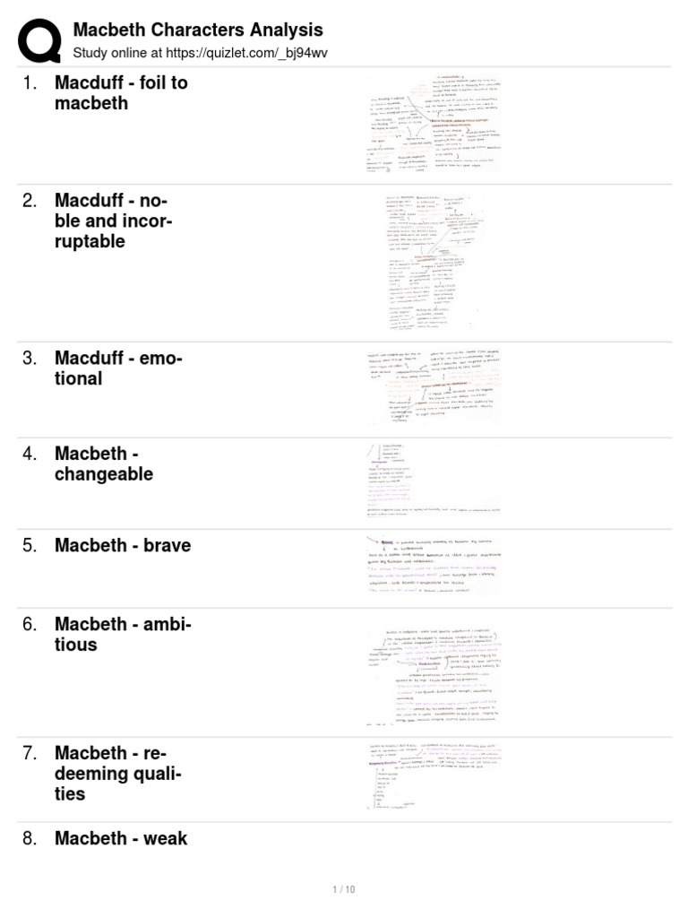 Macbeth Analysis | PDF | Macbeth
