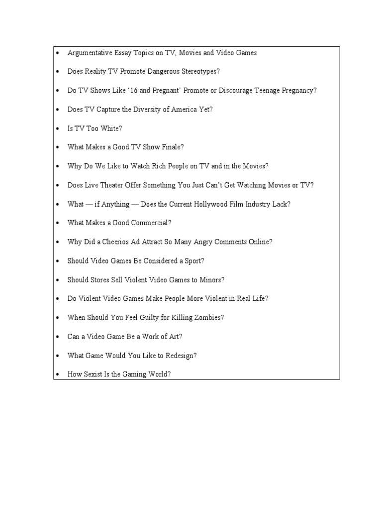 Topics On TV | PDF