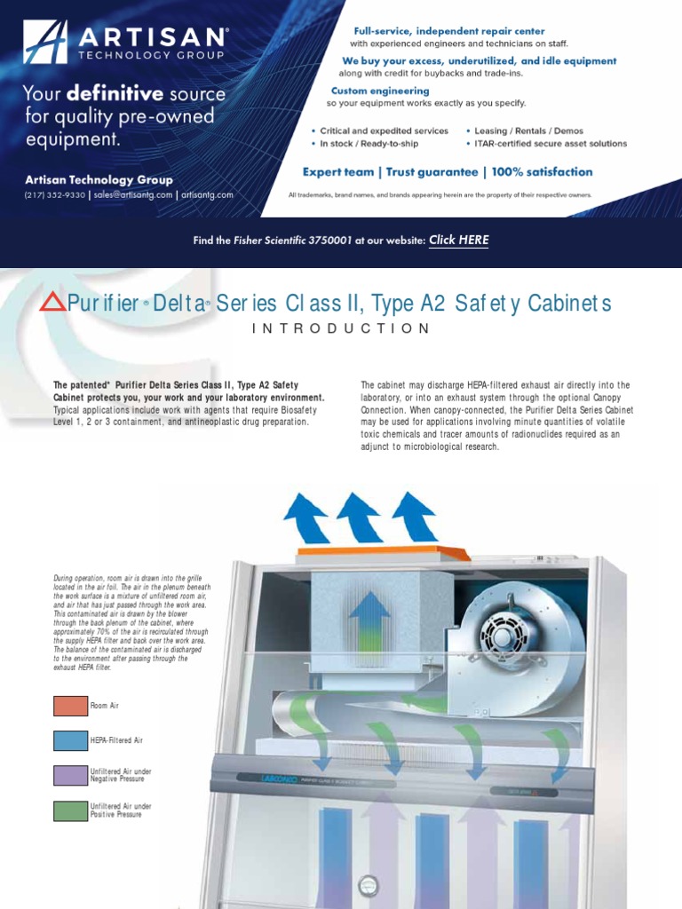 Labconco Purifier Datasheet | PDF | Mains Electricity | Fluorescent Lamp
