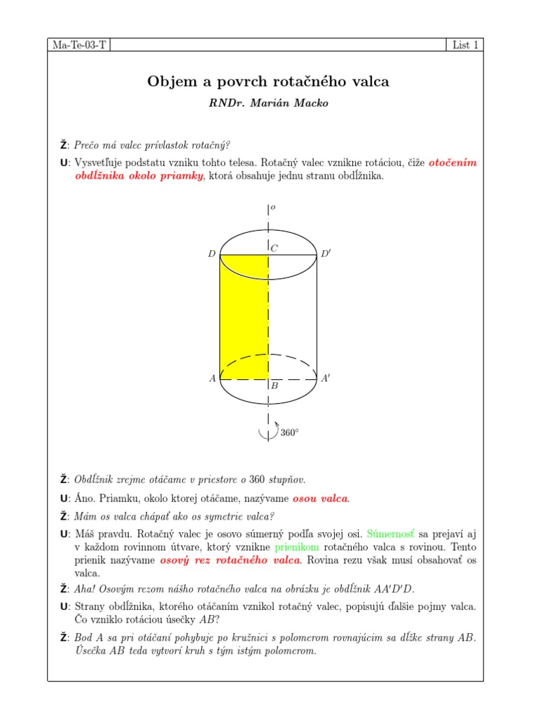 MAT Rotačný Valec | PDF