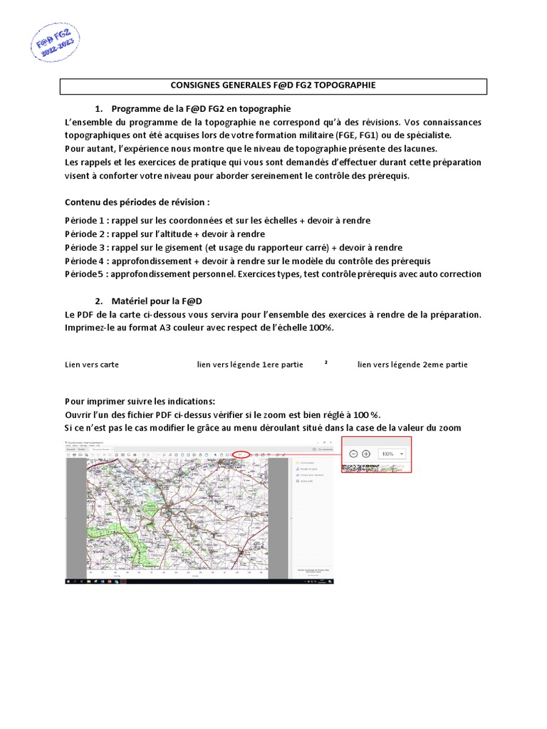 Révisions Topographie Militaire FG2 | PDF | Méthodes et références ...