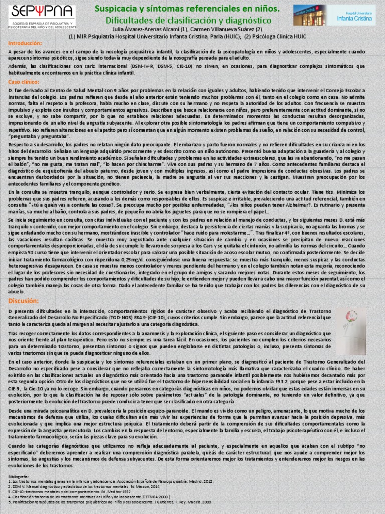 2017P 50 Suspicacia y Sintomas Referenciales en Niños | PDF ...