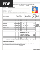 BSC Marksheet 3RD Year | PDF | Vocational Education | Academic Degree