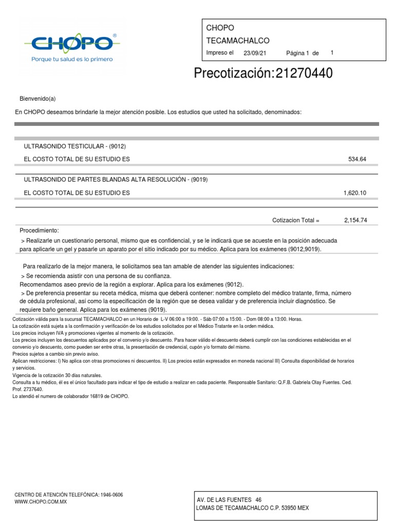 Chopo SR Manu | PDF | Especialidades Medicas | Medicina CLINICA