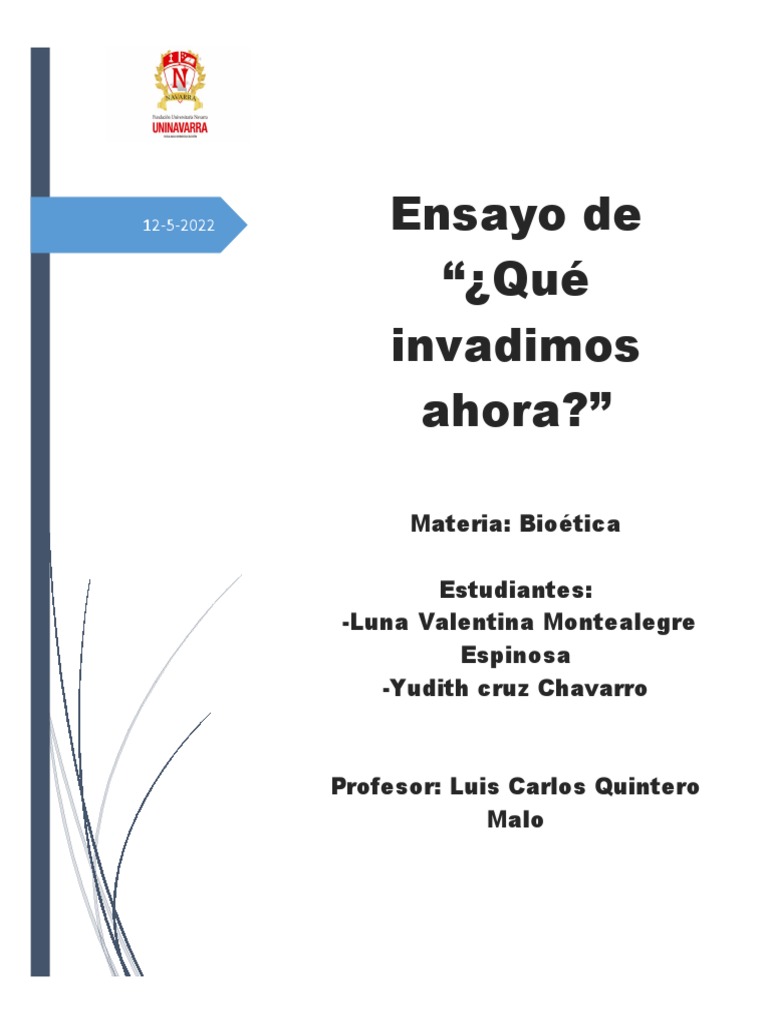 Ensayo - Documental 2 | PDF | Ensayos | Los Estados Unidos