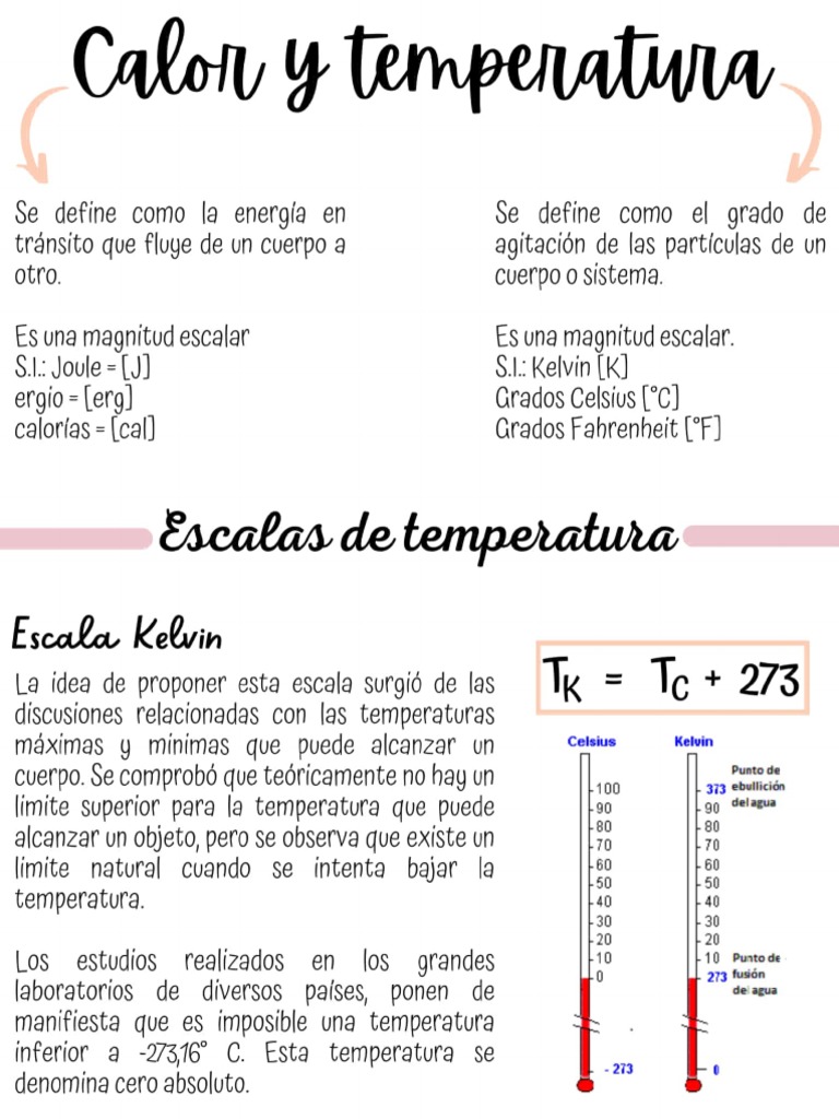 Calor y Temperatura | PDF | Calor | Celsius