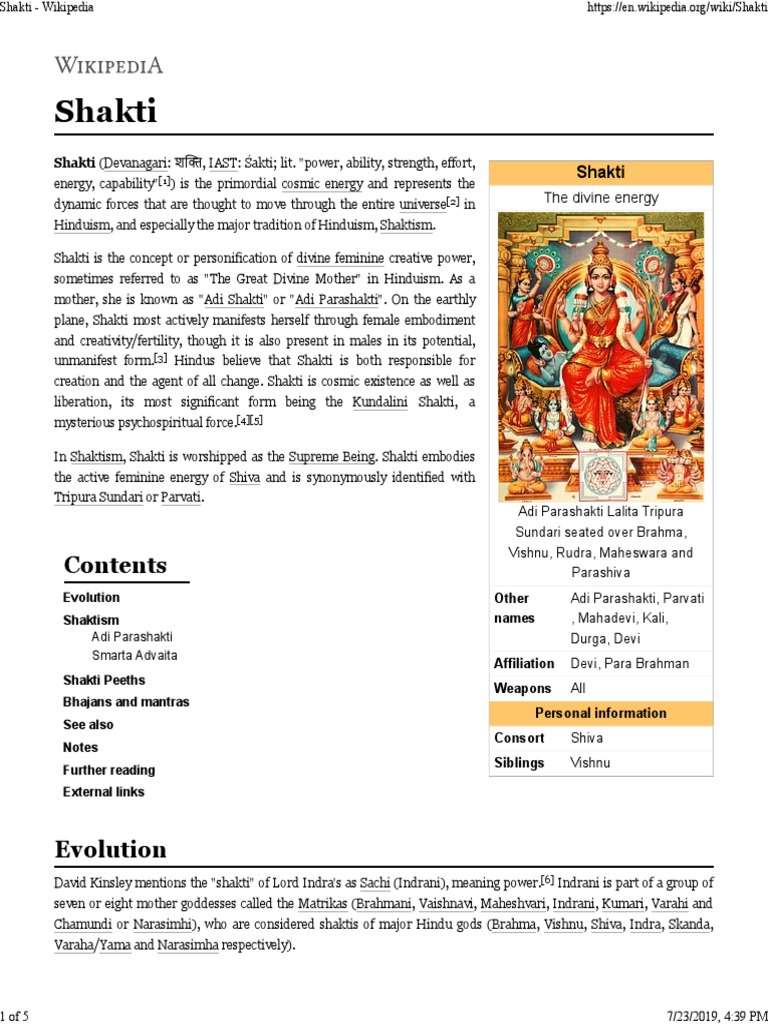 Shakti | PDF | Devi | Shiva