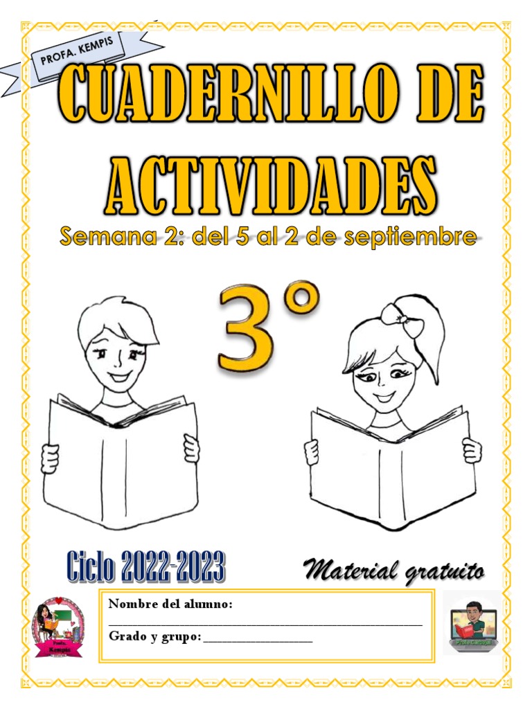 3° S2 Cuadernillo de Actividades Profa Kempis | PDF