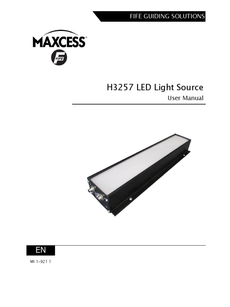 Fife H3257 LED Light Source User Manual | PDF | Electrical Connector ...