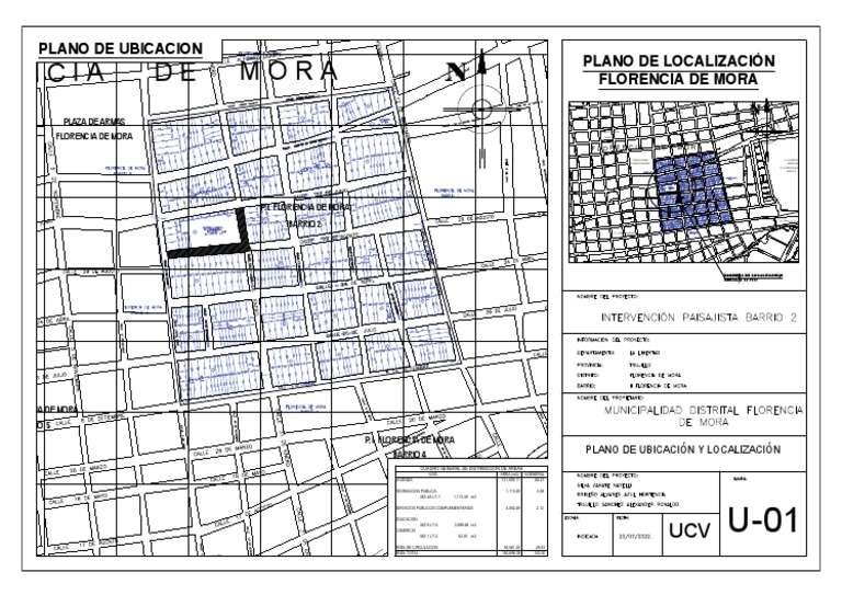 PLANO DE UBICACION BARRIO 2 FLORENCIA DE MORA-Presentación1 | PDF