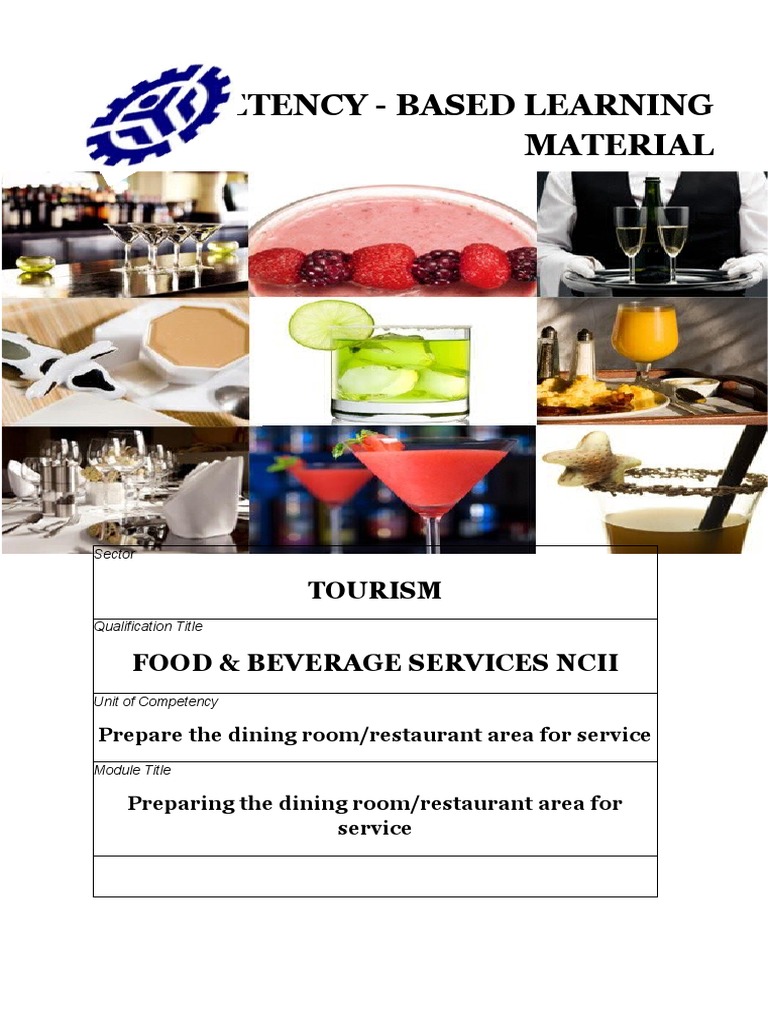 Food and Beverages Services -CBLM | PDF | Tableware | Waiting Staff