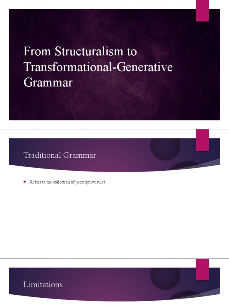 From Structuralism To Transformational Generative Grammar | PDF | Foreign Language Studies