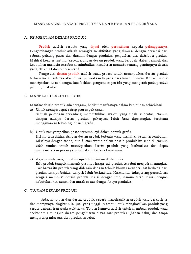 4.menganalisis Desain Prototype Dan Kemasan Produk Barangjasa | PDF