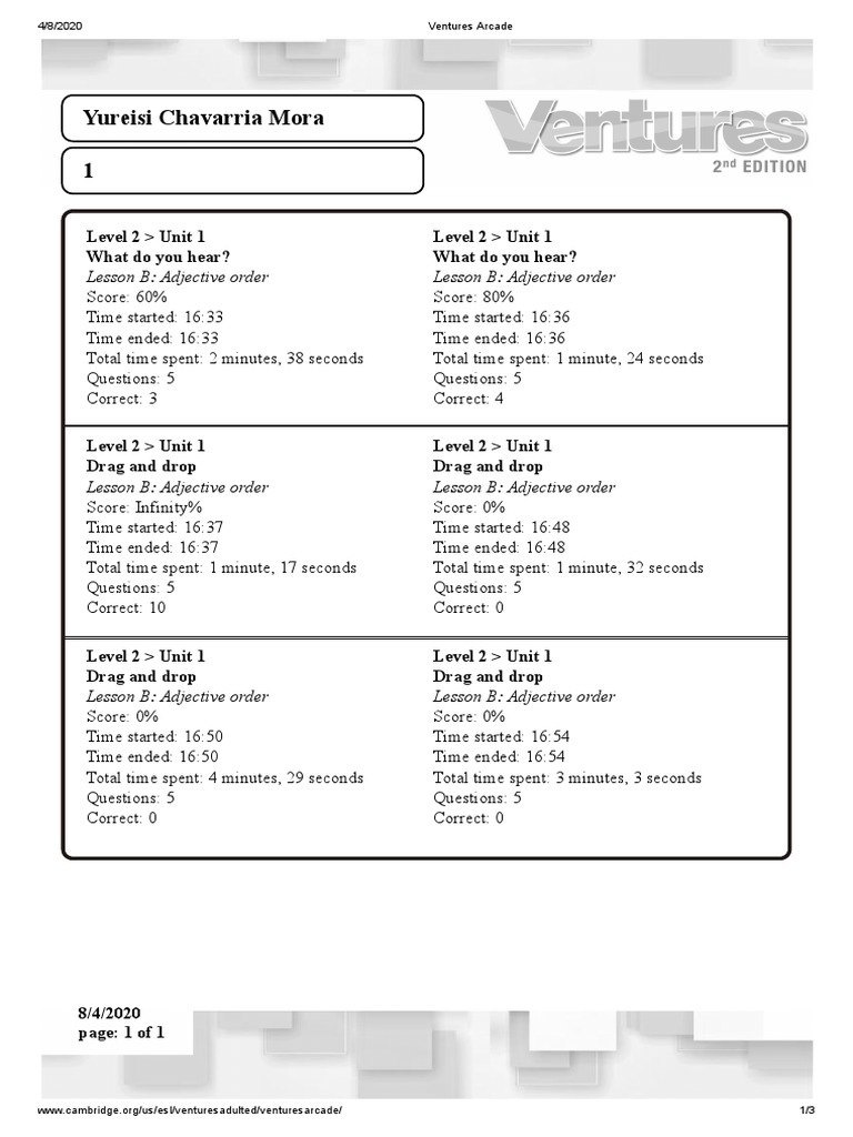 Ventures Arcade | PDF