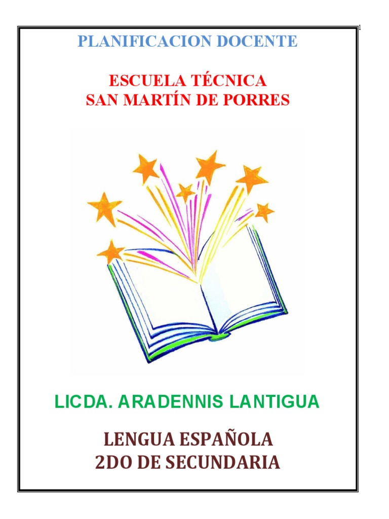 Planificacion de Lengua Española de 2DO . | PDF | Cuestionario ...