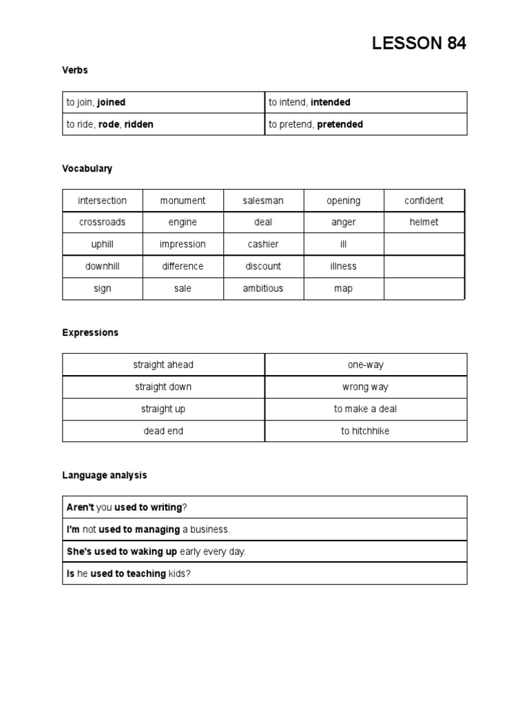 Lesson 84 Pdf 