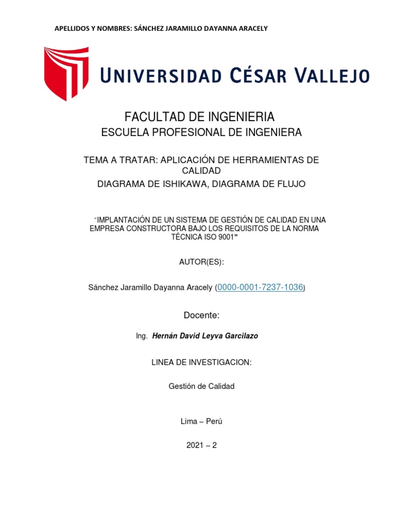 Implantación de Un Sistema de Gestión de Calidad en Una Empresa Constructora | PDF | Iso 9000 ...