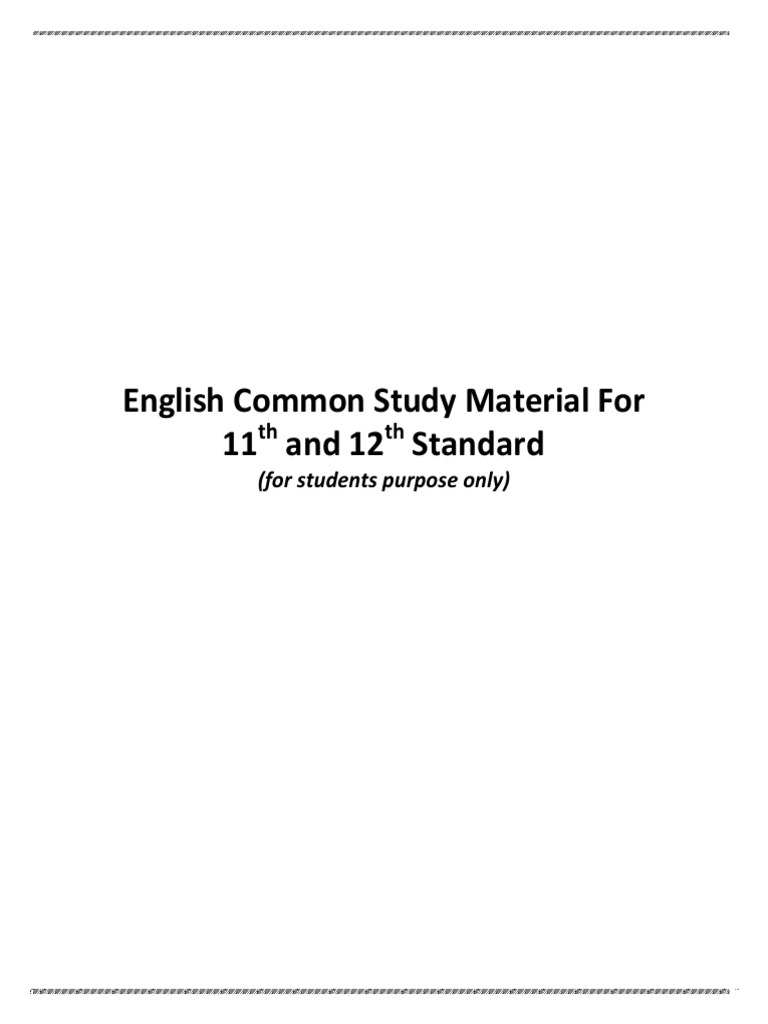 +1 +2 Common Study Material 21 July 2022 | PDF | Phrase | Adverb