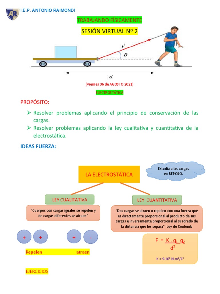 2 Electrostatica Formulas | PDF | Electrostática | Fuerza