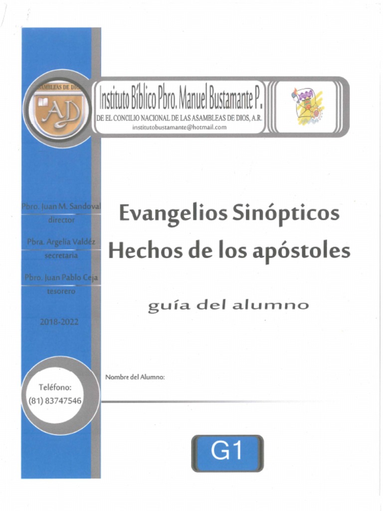 Evangelios Sinopticos y Hechos de Los Apostoles | PDF