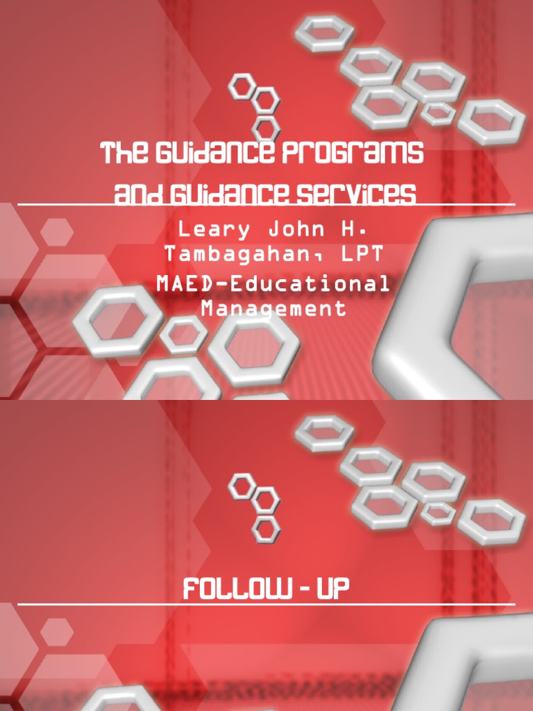 Effective Guidance and Follow-Up Services | PDF | Psychotherapy ...