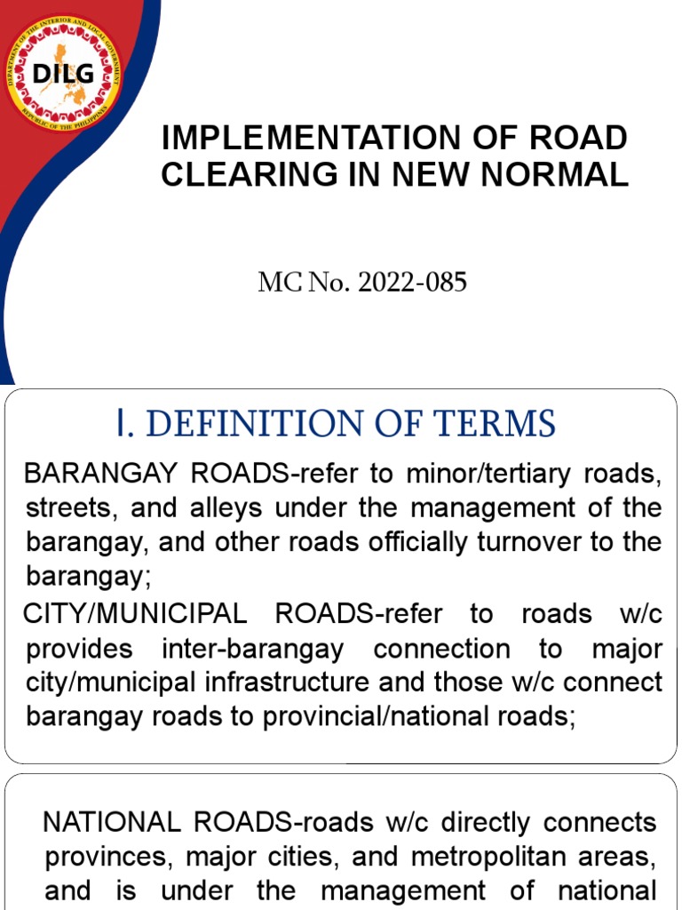 Road Clearing in New Normal | PDF | Government | Justice
