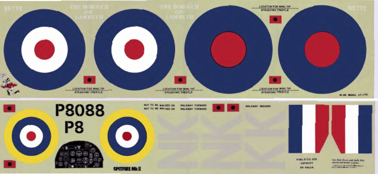 Supermarine Spitfire 2 Pilot Oz4800 Decals | PDF | Technology & Engineering