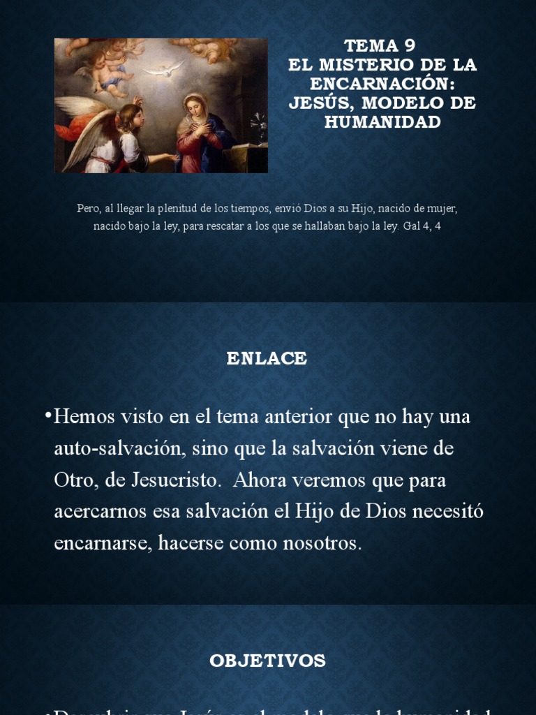 Tema 9 El Misterio de La Encarnación | Descargar gratis PDF ...