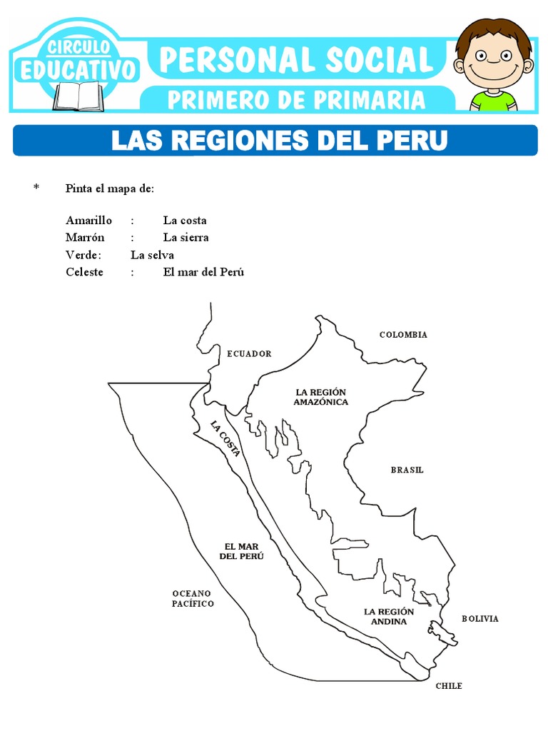 Regiones Del Peru para Primero de Primaria | PDF