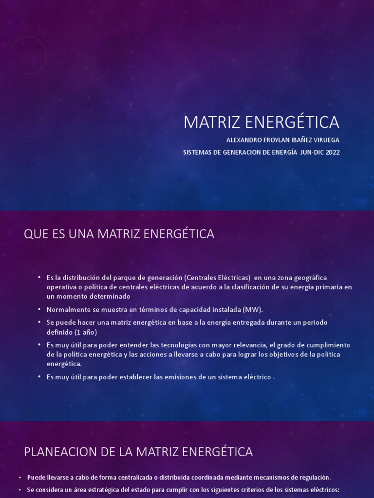 Matriz Energetica Sge M2003 Jun Dic 2022 | PDF | Planificación ...