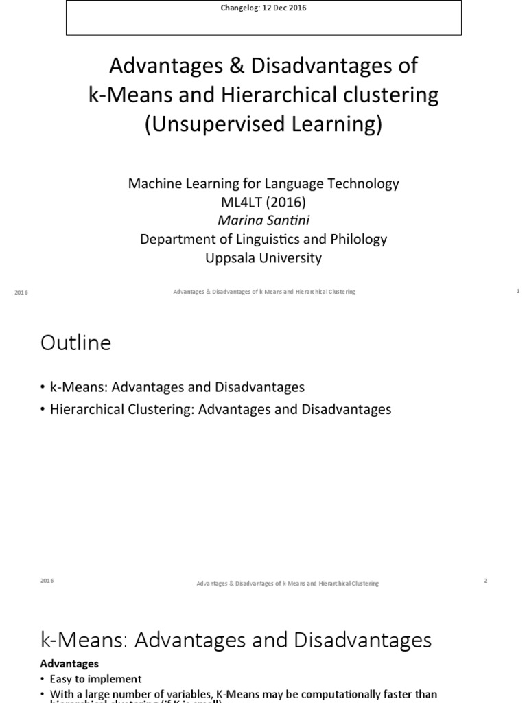10c Unsupervisedmethods Pdf Cluster Analysis Hierarchy