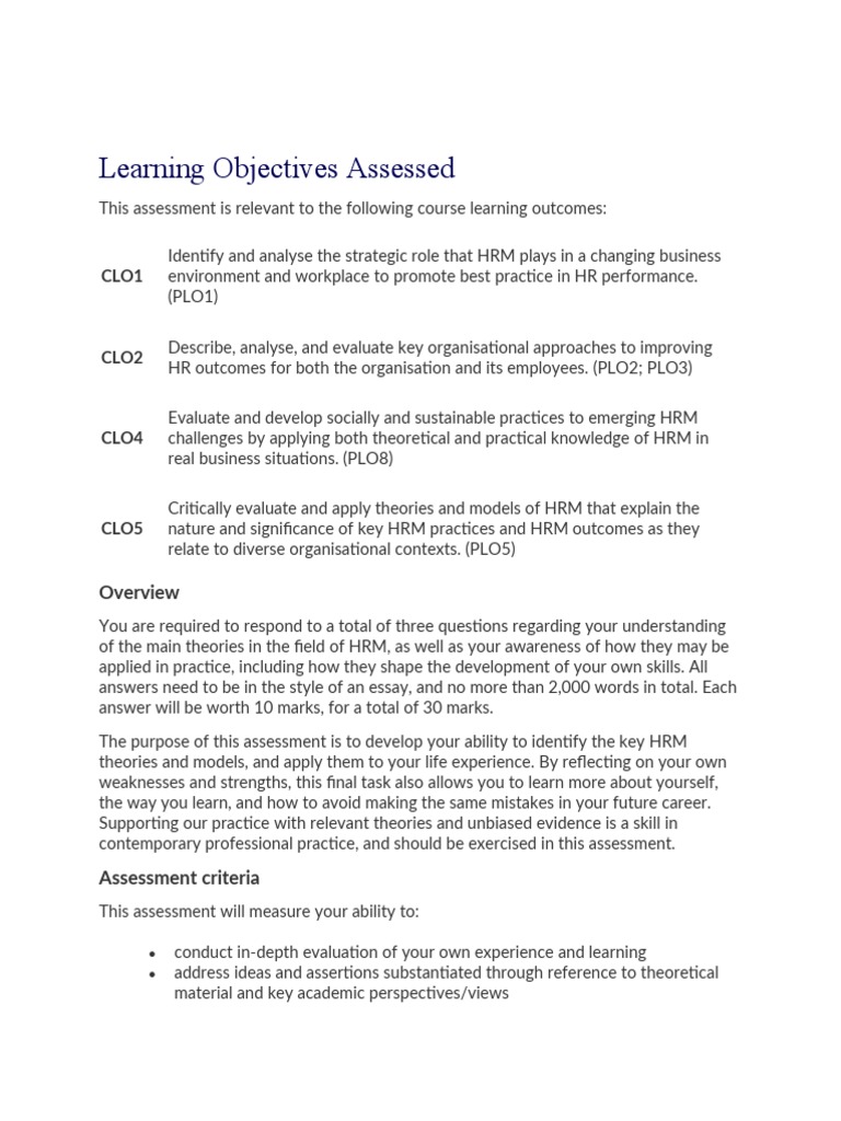 Human Resource Management A3 | PDF | Human Resource Management ...