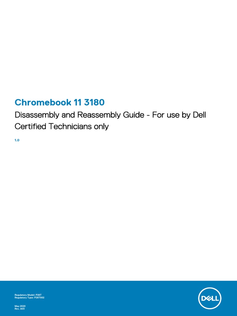 Chromebook 11 3180 Laptop Owners Manual en Us | PDF | Booting | Chromebook