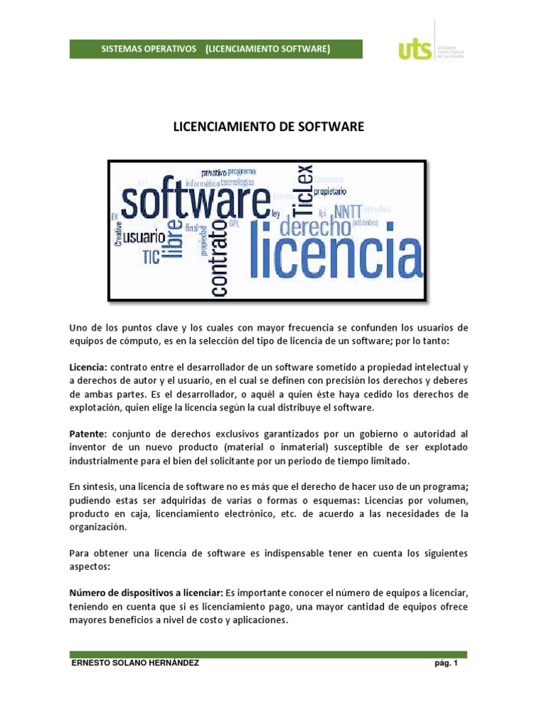 10 Licenciamiento Software 2020 | PDF | Fuente abierta | Software libre