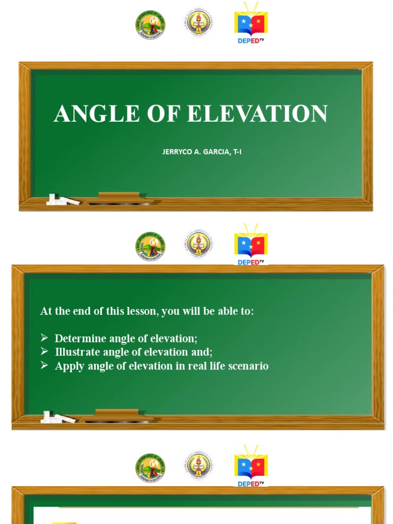 Angle of Elevation | PDF