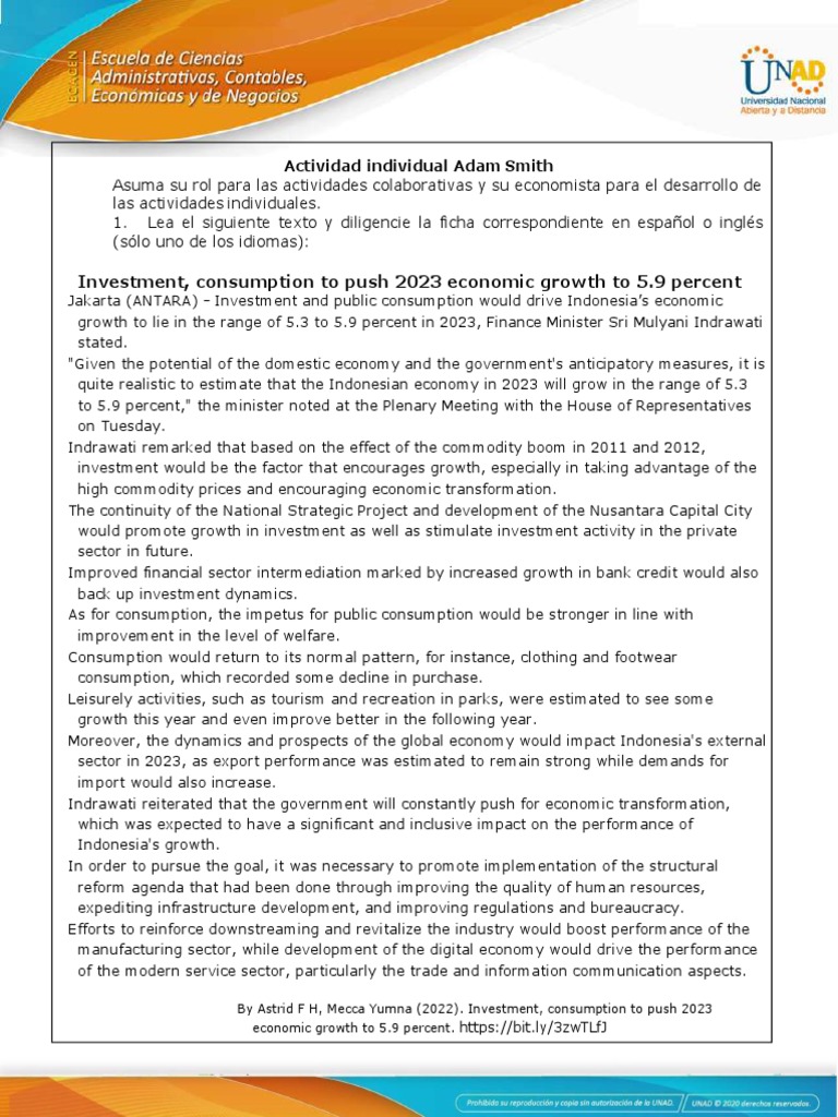 Anexo 1. C2 - Adam Smith | PDF | Consumption (Economics) | Economies