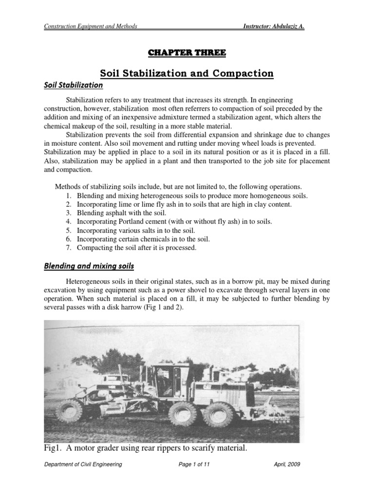 Soil Stabilization and Compaction | PDF | Fly Ash | Soil