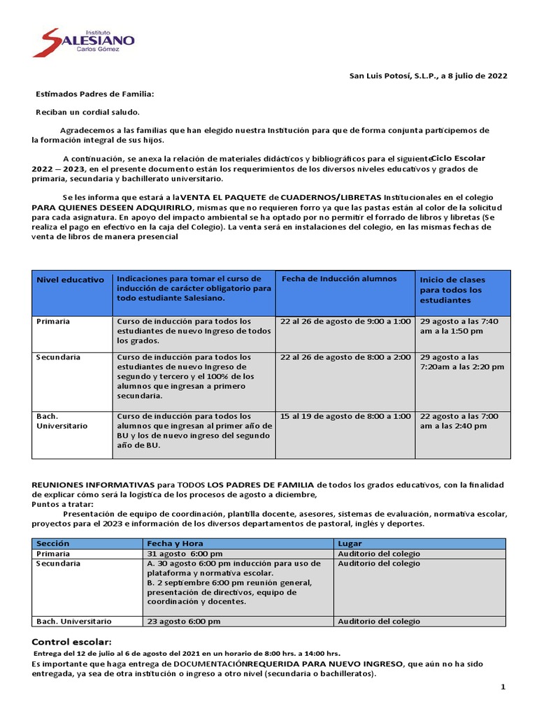 ICG Indicaciones y Materiales 2022-2023 | PDF | Amarillo | Color