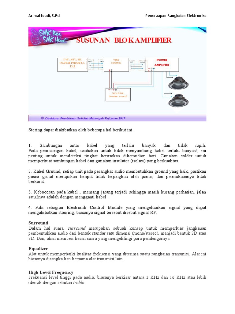 Penerapan Rangkaian Elektronika Audio | PDF | Sains & Matematika ...